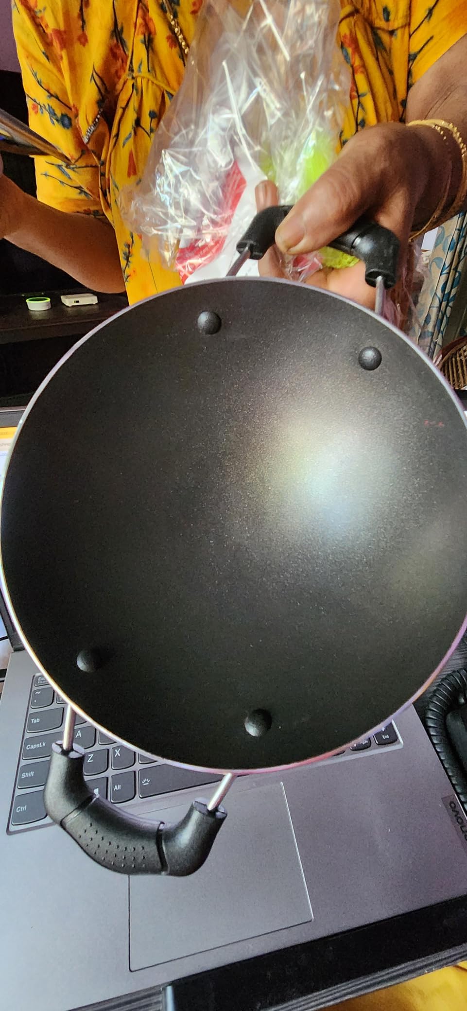 Buy Blueberry's Appam Pan with Lid - High Grade Non Stick Coating Appam ...