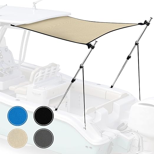 Amazon.com : Universal T-Top Shade Extension for Bimini Tops for Boats ...