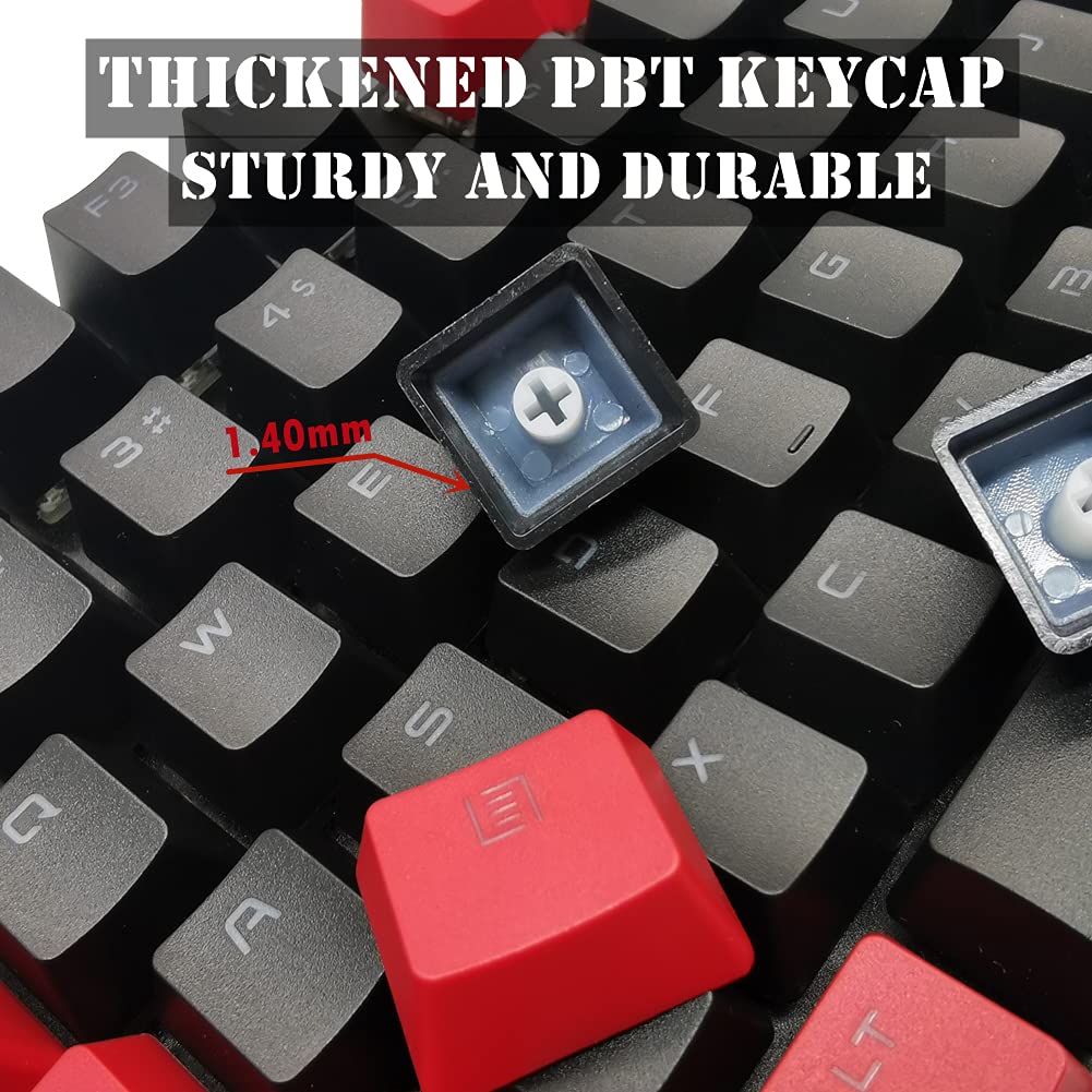XVX Keycaps 60 Percent,red Keycaps Set Color Double Shot Backlit OEM ...