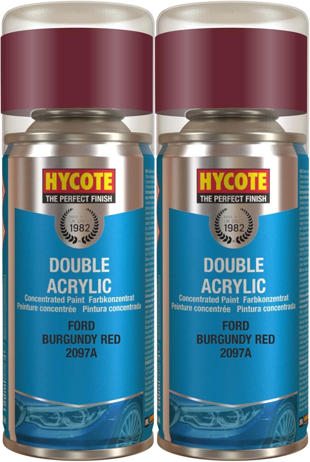 Hycote XDFD501 Ford Burgundy Red 150ml *2 : Amazon.co.uk: Automotive