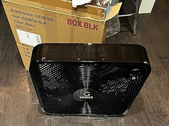 Amazon.com: Genesis 20" Box Fan, 3 Settings, Max Cooling Technology ...