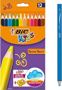 BIC Kids Jumbo Triangular Colouring Pencils Set for Ages 3 and above ...