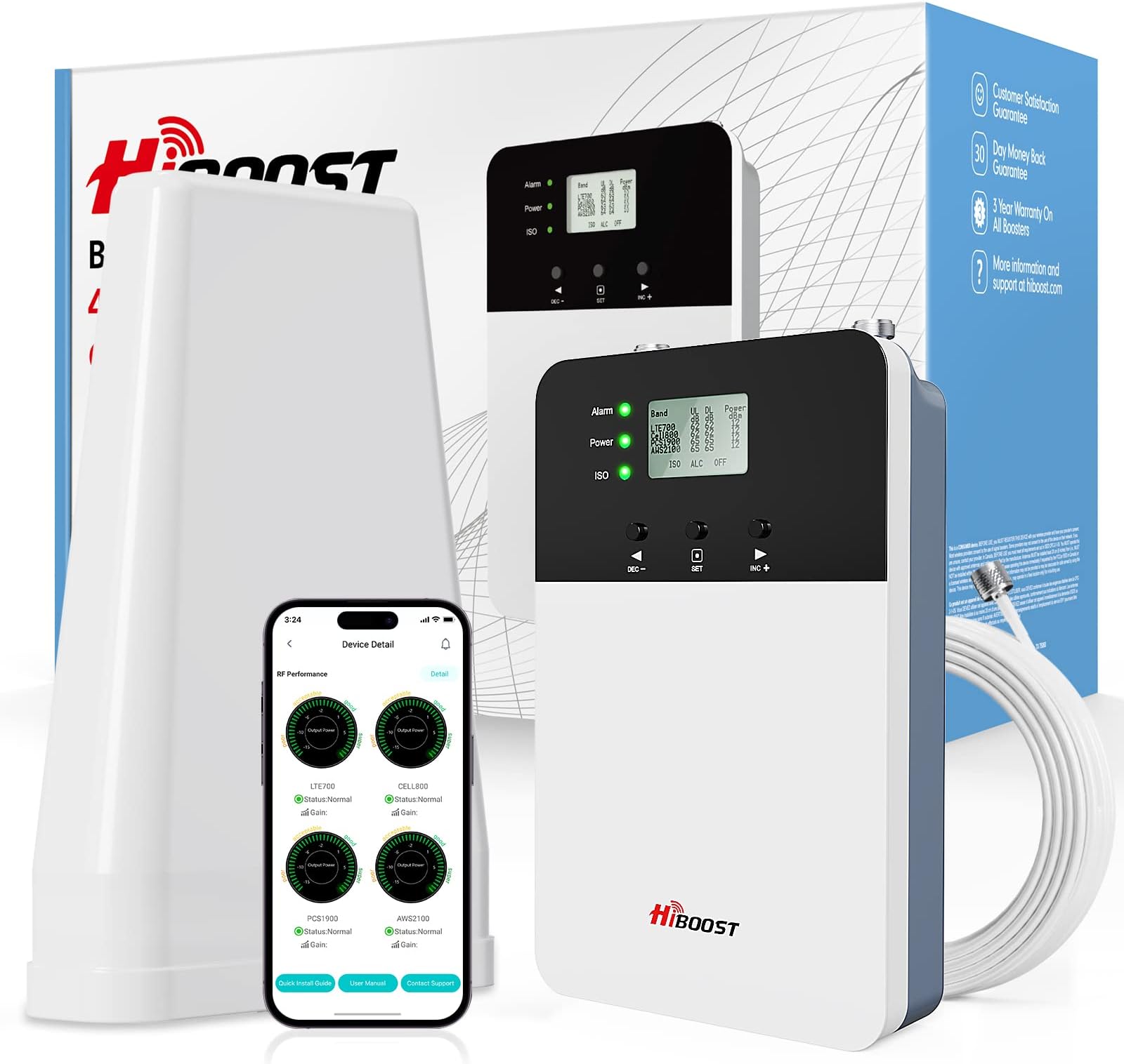 Amazon.com: HiBoost Cell Phone Signal Booster for Home and Office ...