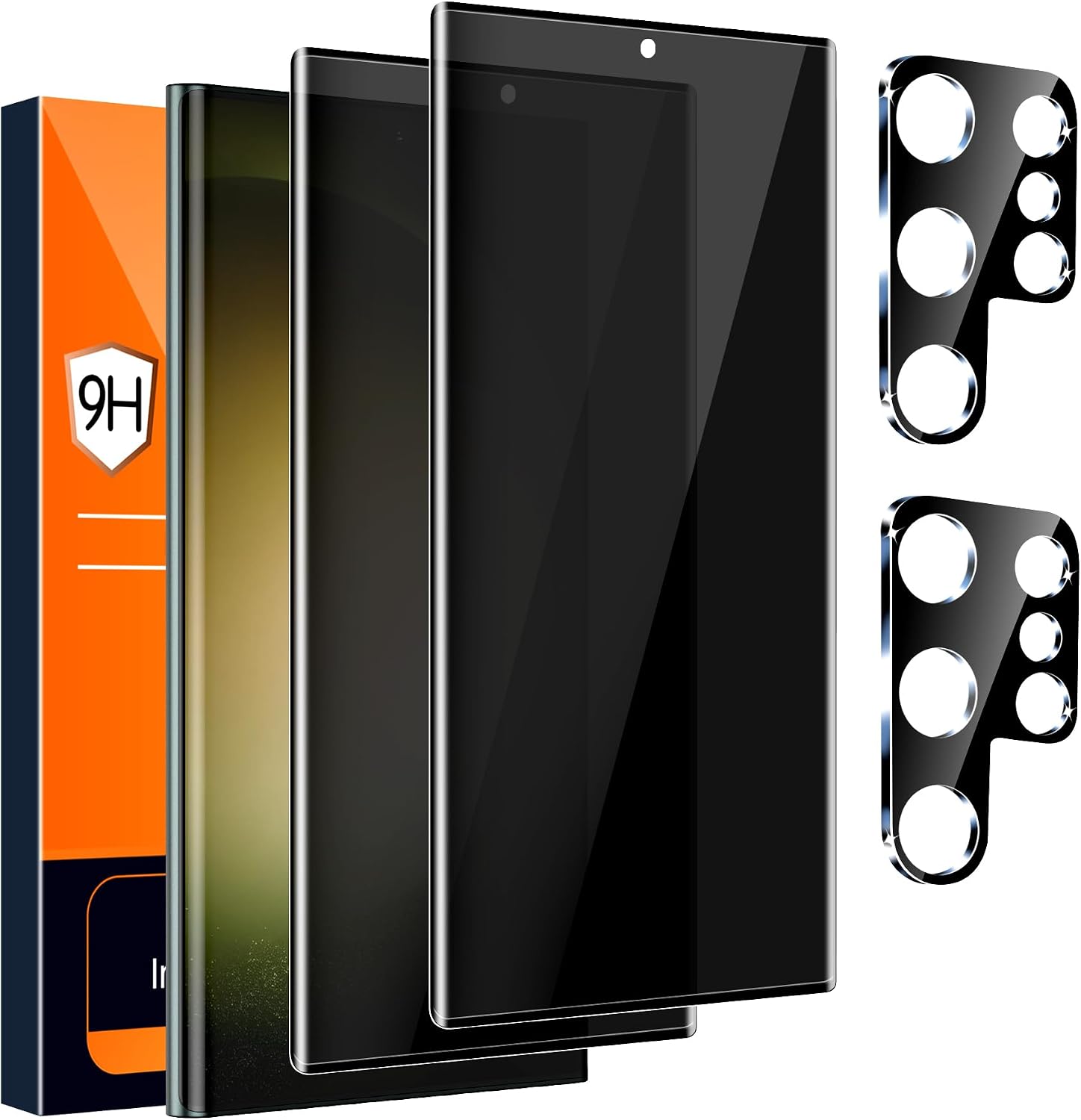 Amazon.com: Samcorn [2+2 Pack] Galaxy S22 Ultra Privacy Screen ...