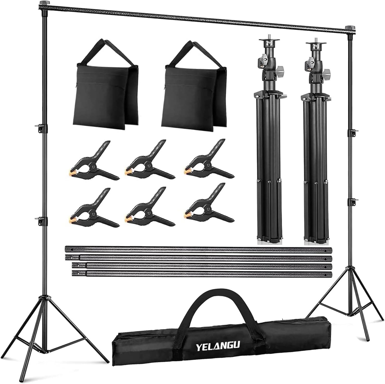Amazon.com : Photo Backdrop Stand, 10x9ft(WxH) Adjustable Photography ...