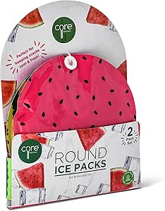 Amazon.com: Core Home Round Ice Packs for Lunch Box or Cold Compress 6 ...