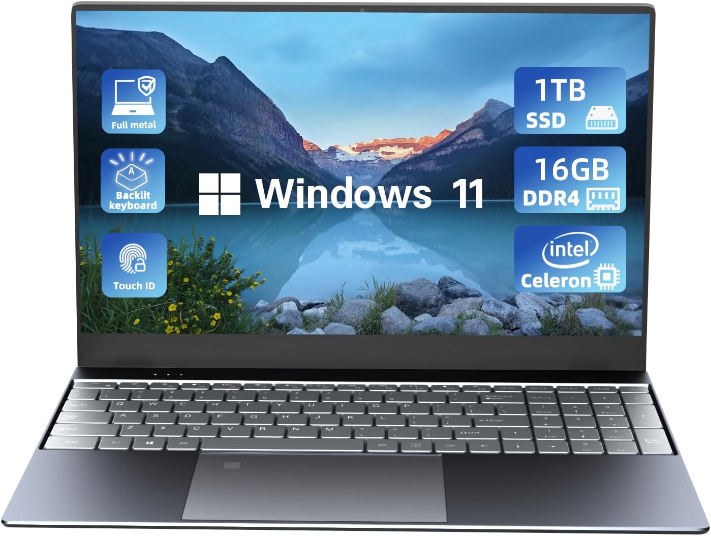 Amazon.com: Morostron Windows 11 Laptop, 15.6 Inch Intel N5095 2.9 GHz ...