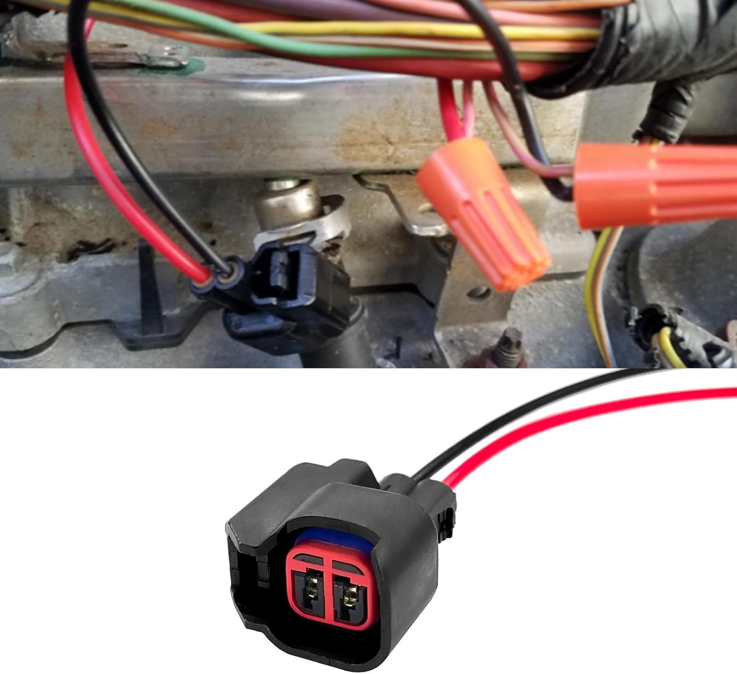 Amazon.com: Hirificing 1PCS Fuel Injector Connector Wiring Harness, EV6 ...