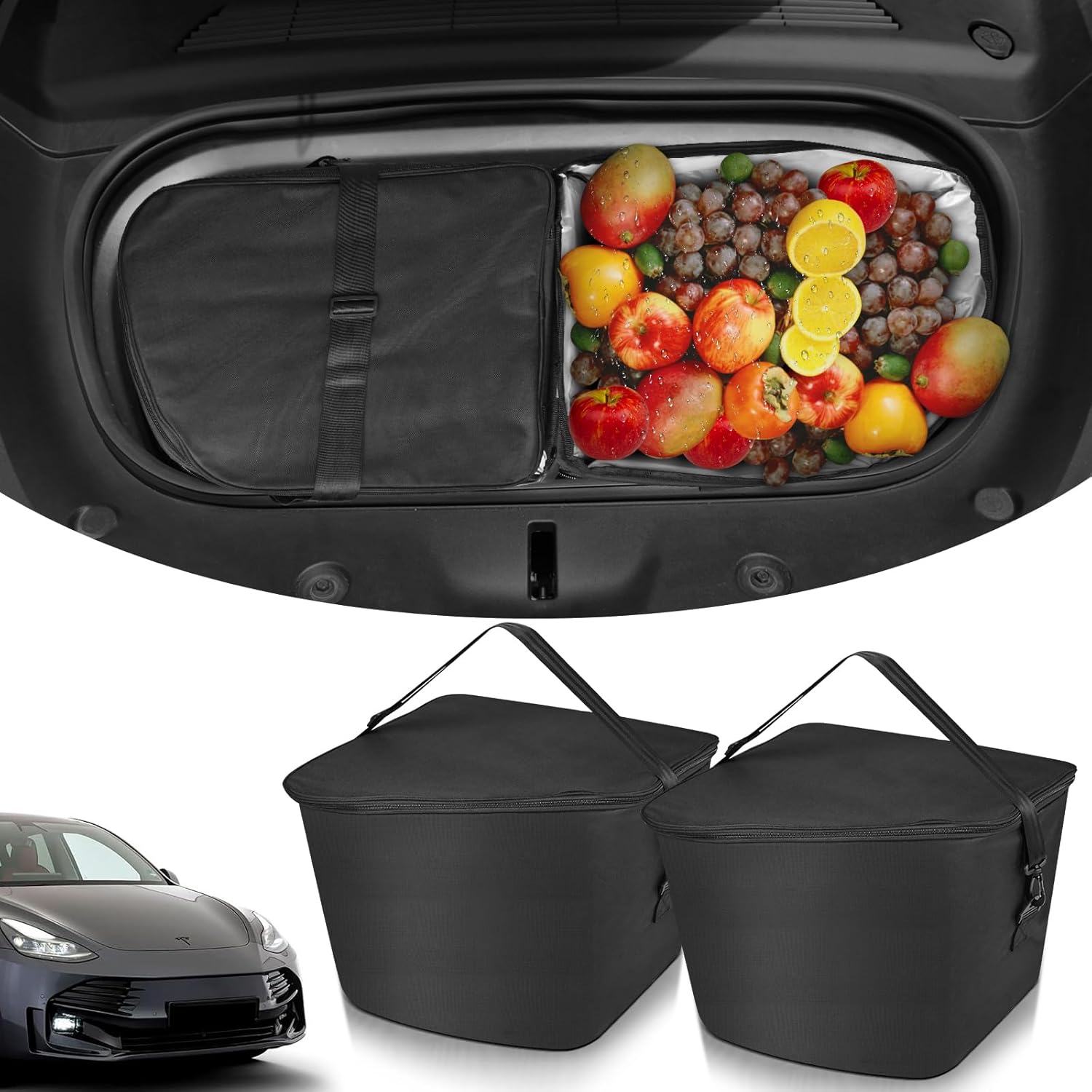 Amazon.com: LOEZ Frunk Cooler Organizer Insulation Cooler Bag for Tesla ...