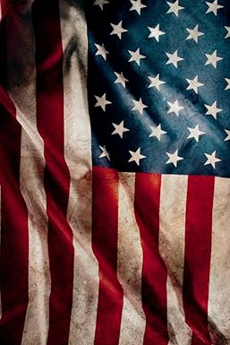 American Flag Notebook: Paperback American Flag Journal With 120 Lined ...