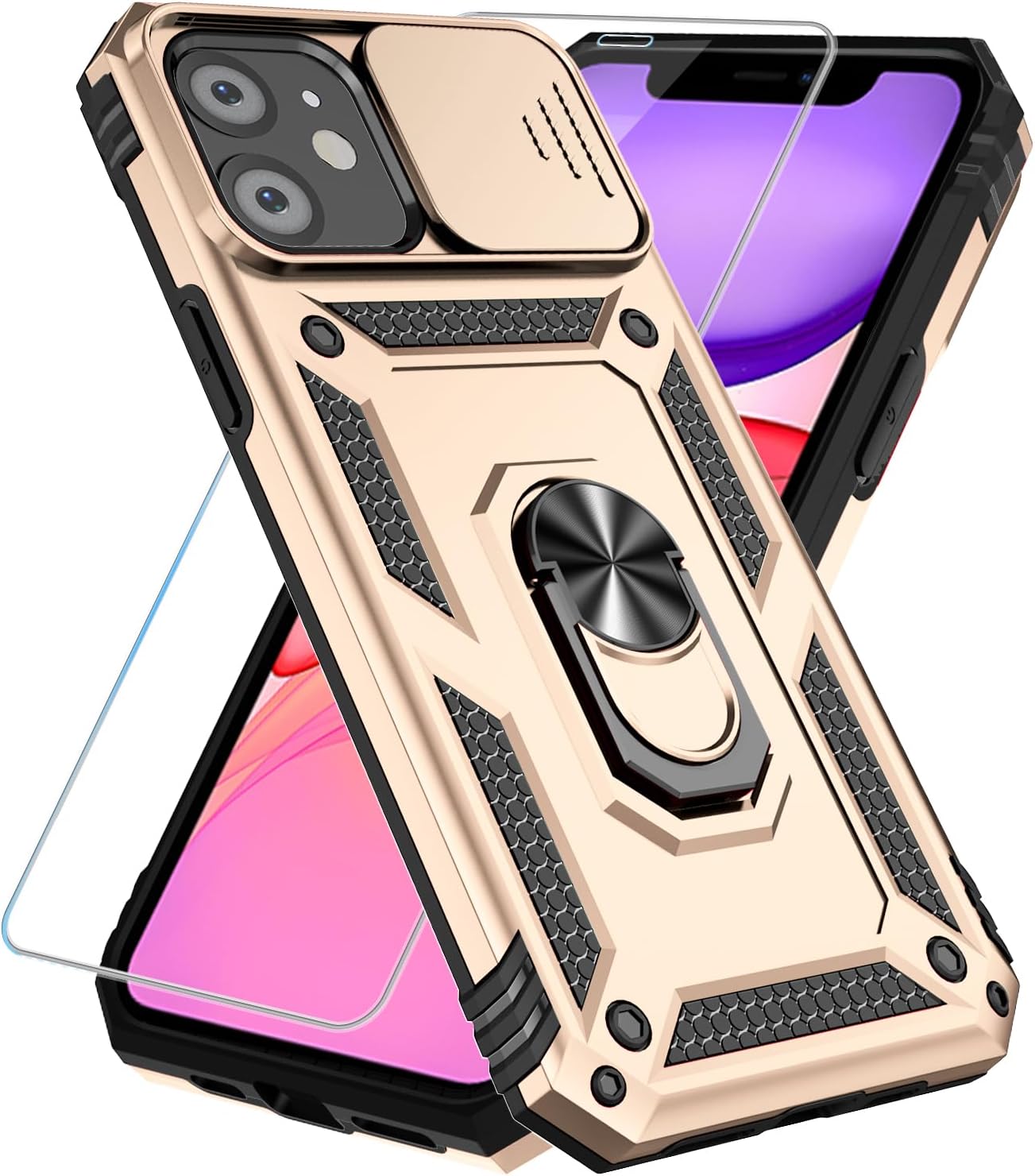 Amazon.com: SunStory for iPhone 11 Case with HD Screen Protector ...