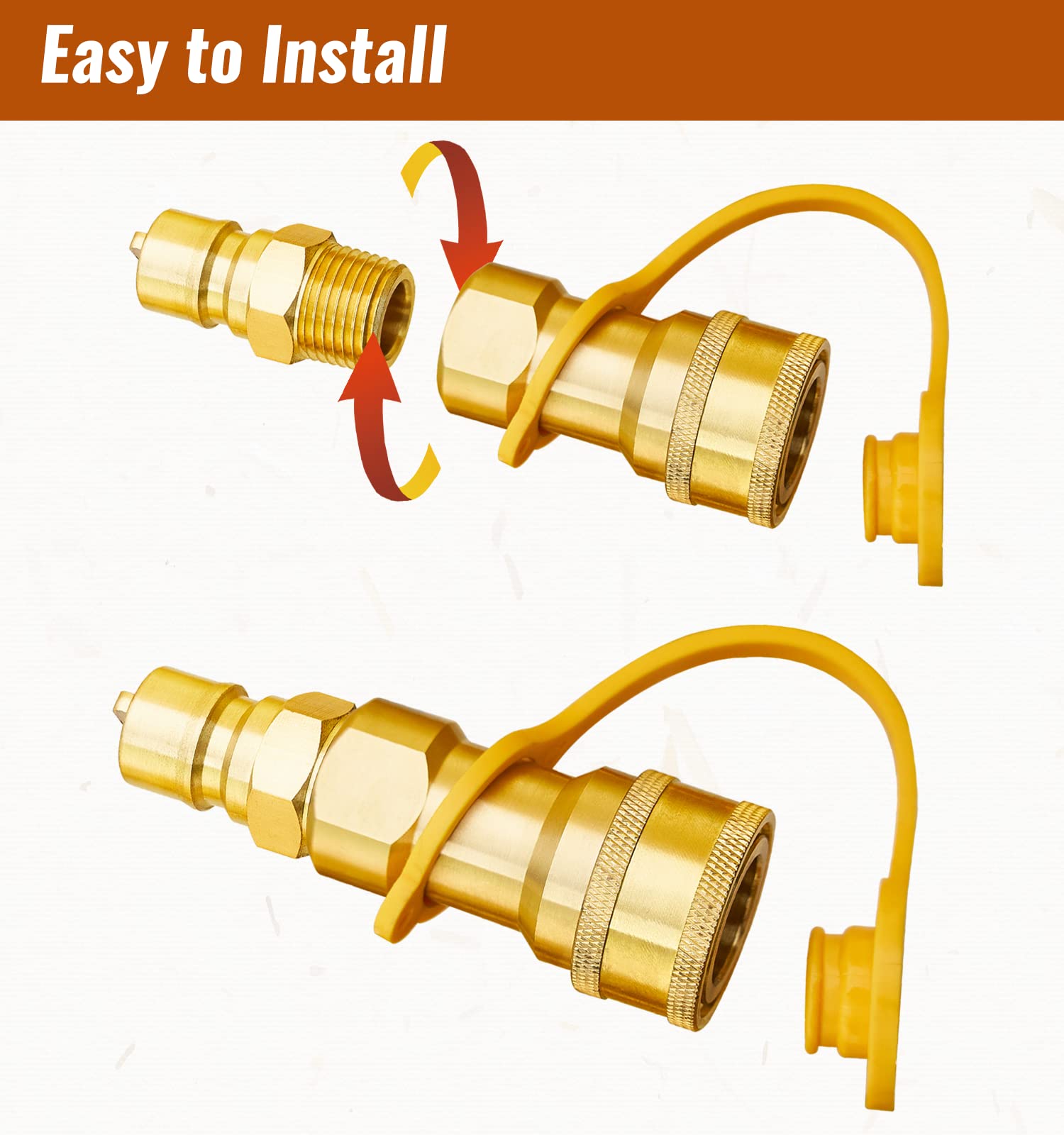 Snapklik.com : 1/2” Gas Quick Connect Kit, LP Gas Quick Connect ...