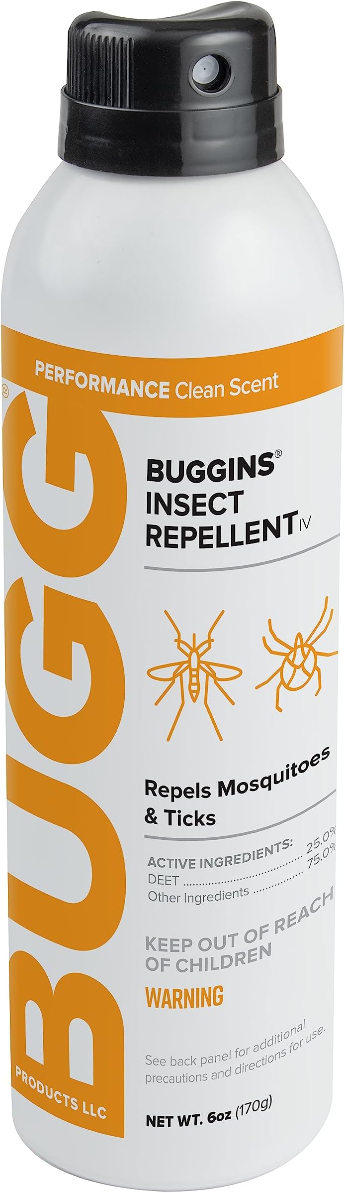 Amazon.com: BUGGINS IV Performance 6oz Continuous Spray | Effective ...
