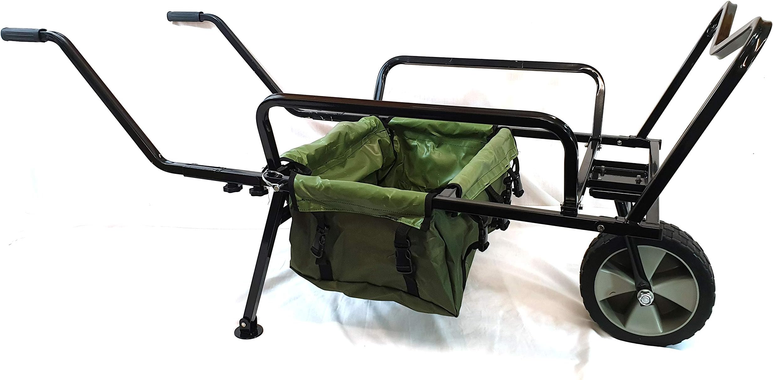 Carp Fishing Barrow With Storage Bag Double or Single Wheel Trolley ...