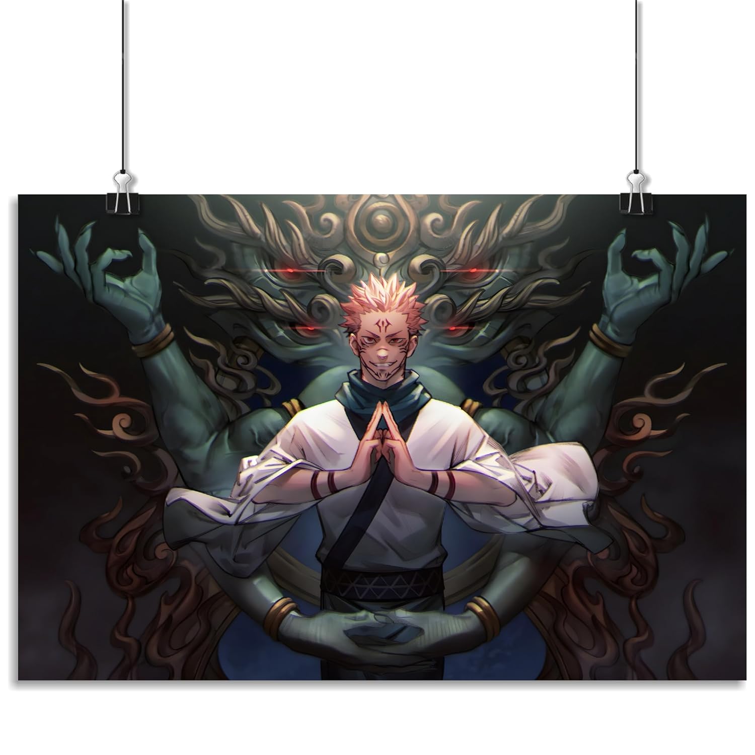 MCSID RAZZ -Jujutsu Kaisen - New Sukuna- Design Wall Poster (Without ...