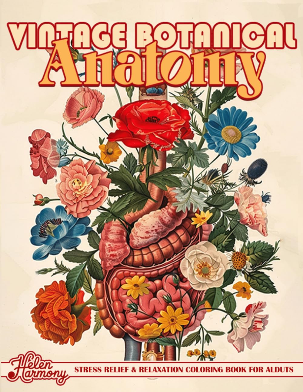 Amazon.com: Vintage Botanical Anatomy Coloring Book: Beautiful Antique ...