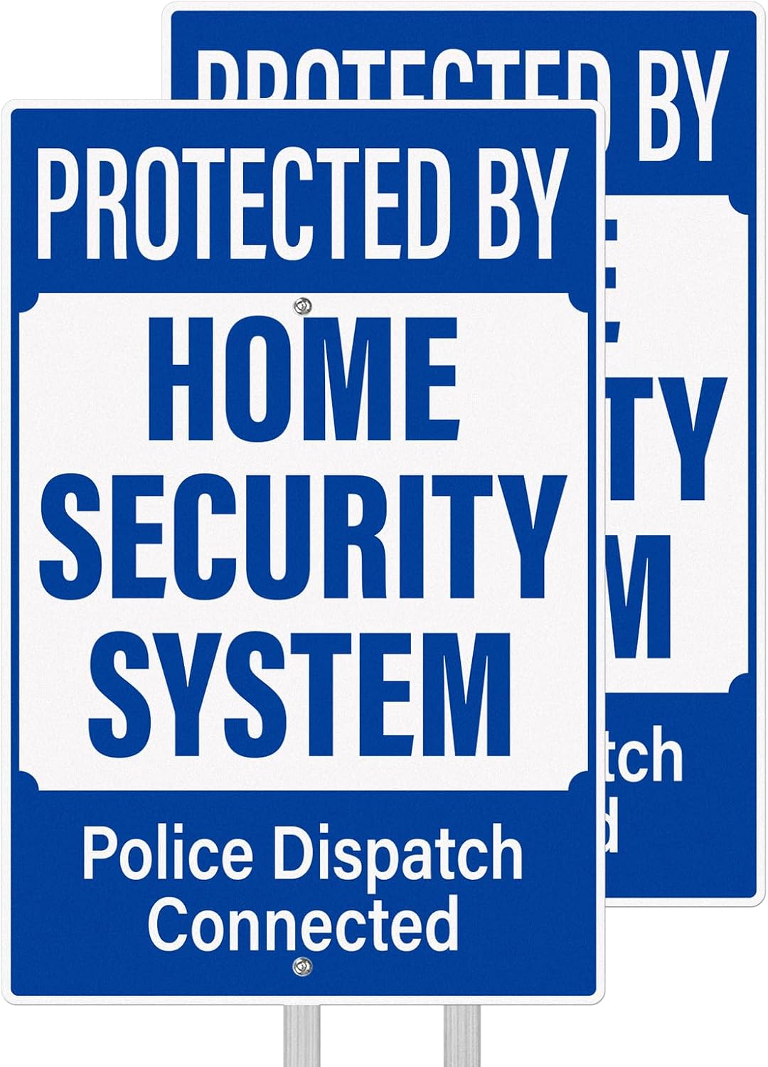 Amazon.com : Anobell 2 Pack Home Security System Signs for Yard 8"x12 ...