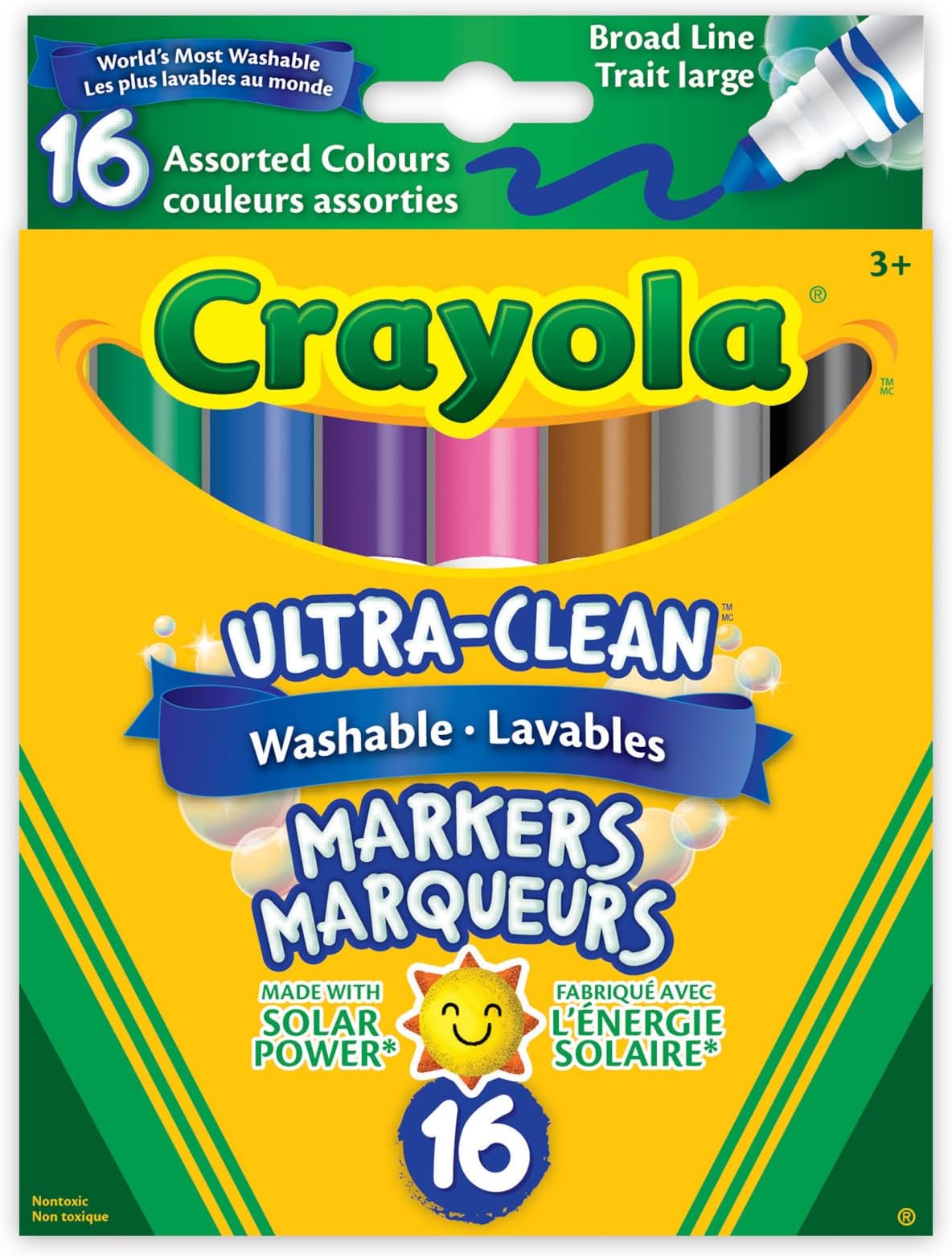 Crayola 16 Washable Broad Line Colossal Markers Arts & Crafts ...