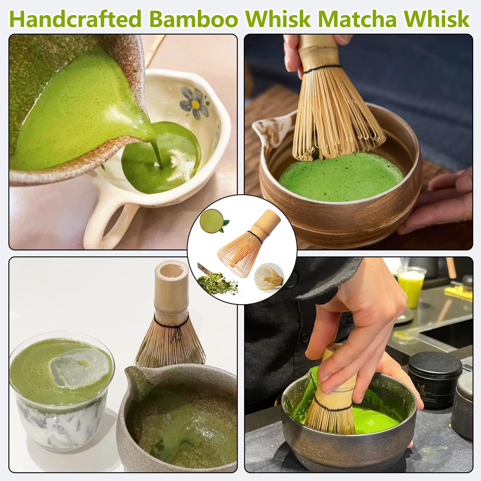Bamboo Whisk For Matcha Tea Senbird Handcrafted Traditional Bamboo ...