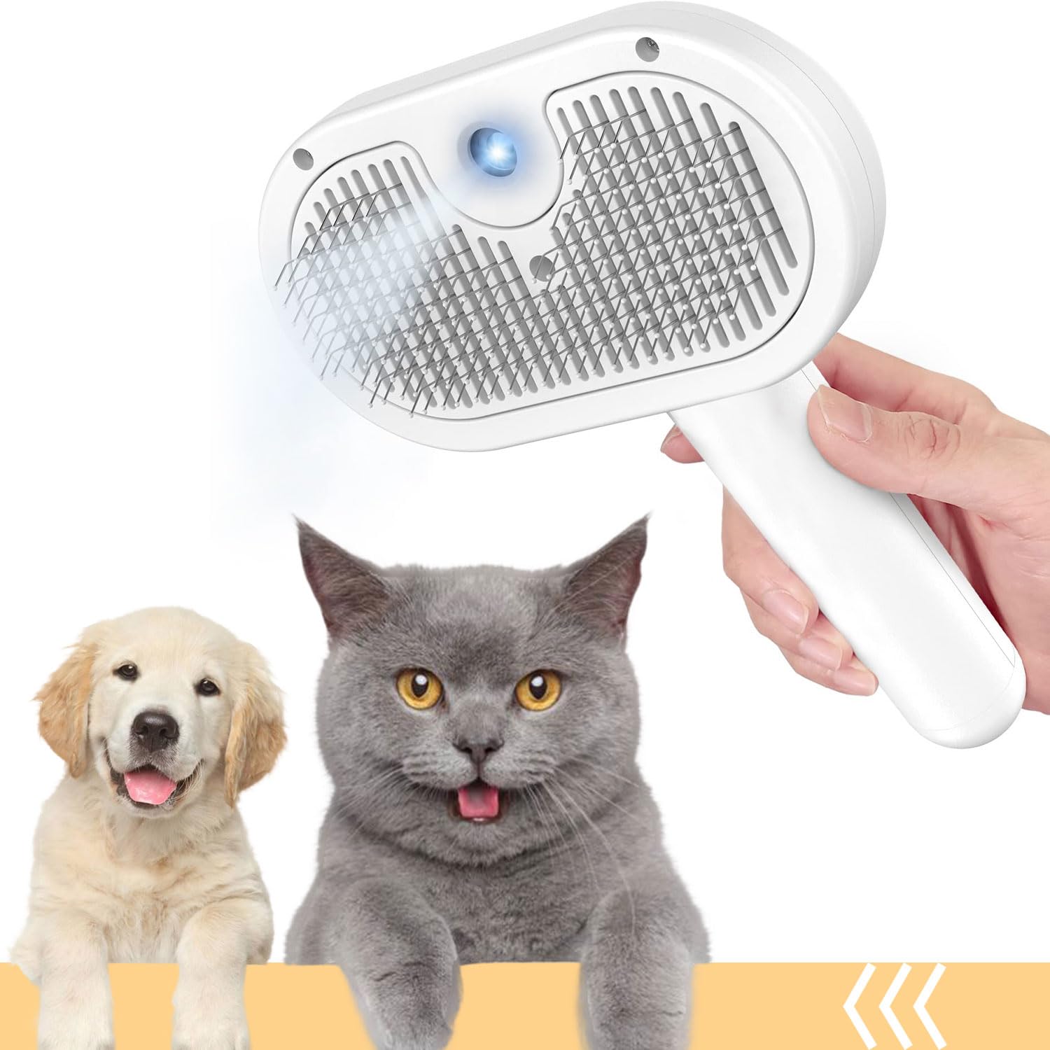 Amazon.com : Lakeronelove 3 in 1 Cat Brush for Shedding - Spray Pet ...