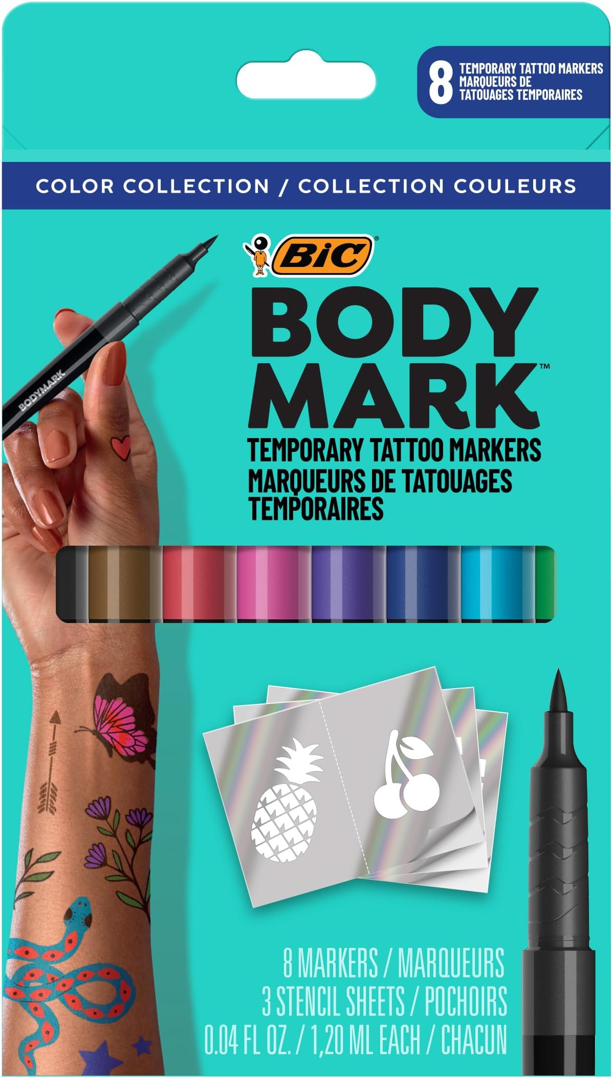 Permanent Dual Nib Fineliners Felt Tip Marking Pens Fine & Extra Fine ...