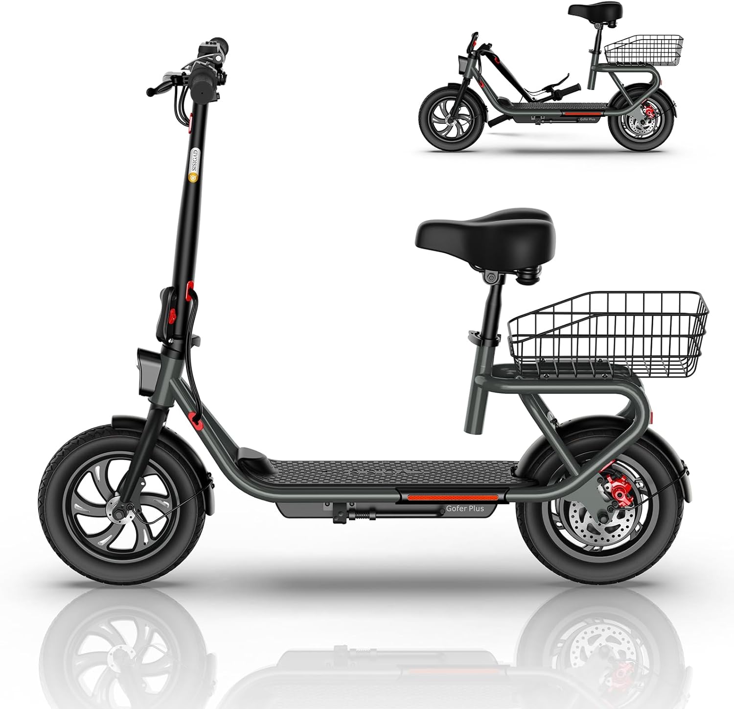 SISIGAD Electric Scooter Adults Peak 500W Motor,10 Nepal | Ubuy