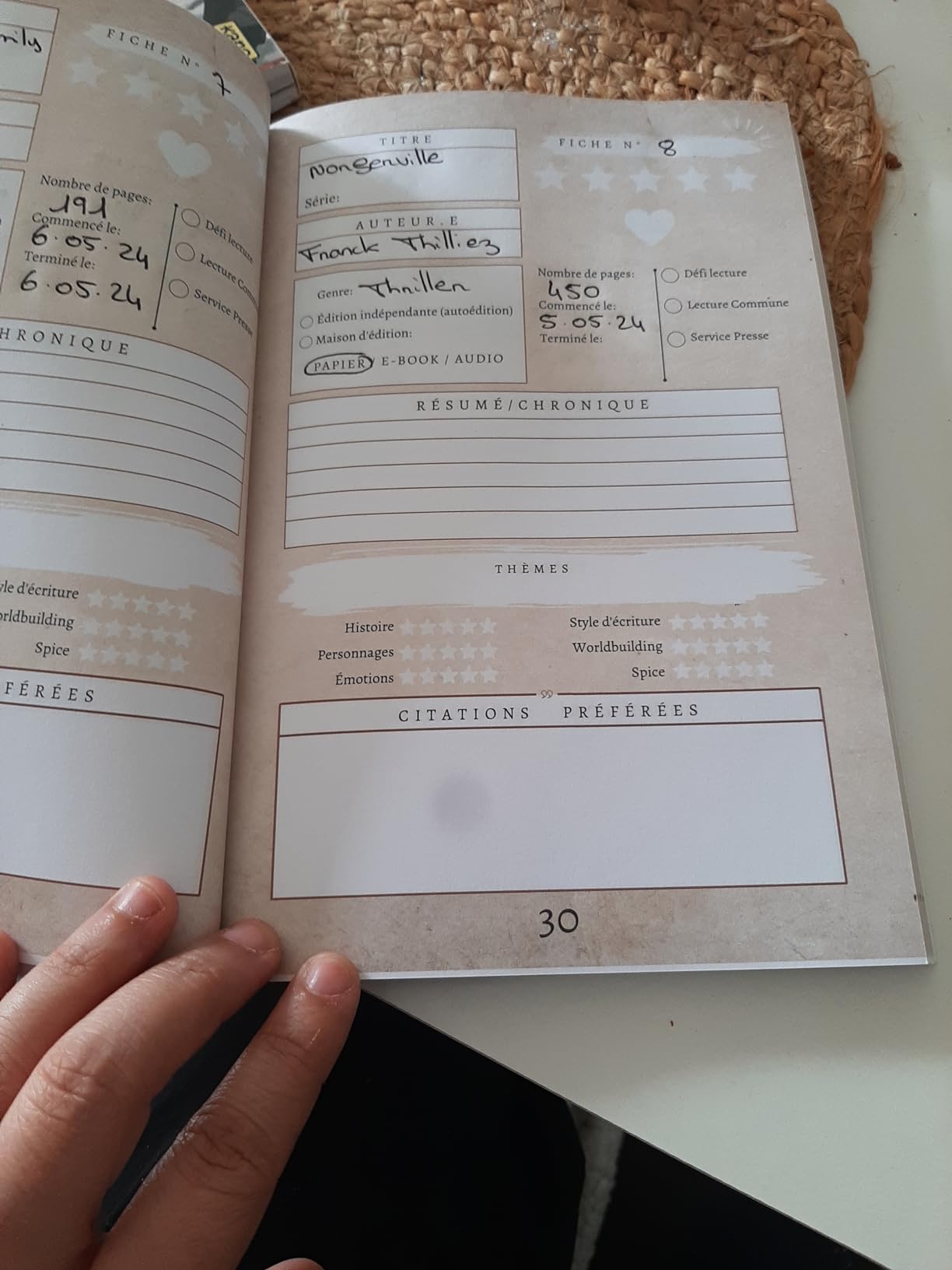 Amazon.fr - Carnet de lecture: Journal de lecture - Reading Journal ...