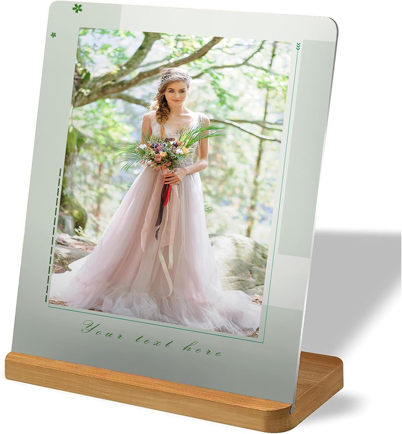 Amazon.com - LOUISMIAA Custom Metal Picture Frame, Personalized Photo ...