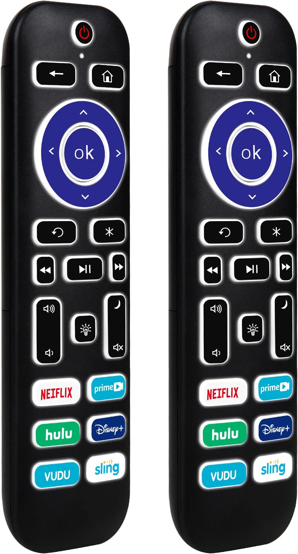 Amazon.com: [2 Pack] Universal Replacement Backlit Remote for TCL Roku ...