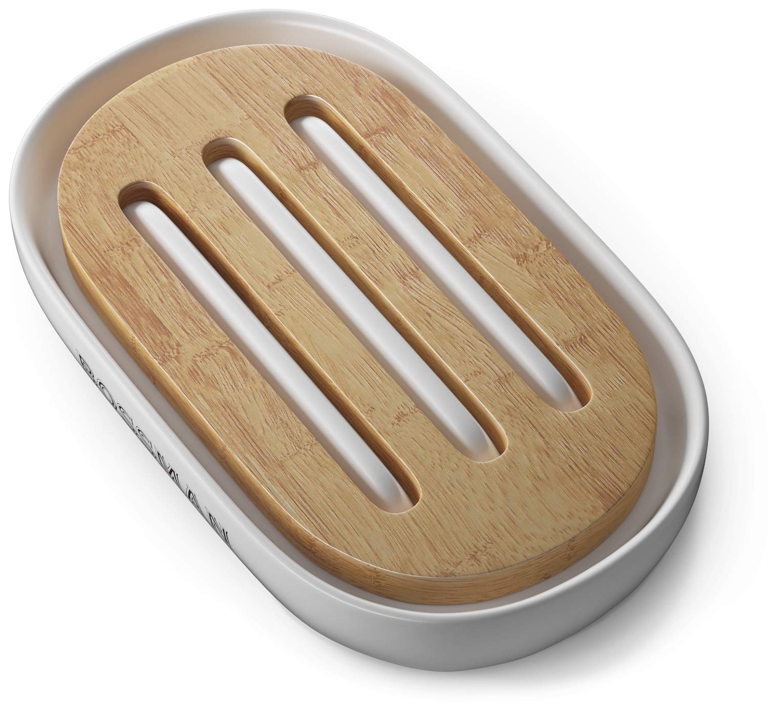 Amazon.com: Bossman Soap Dish - Bathroom and Shower Soap Bar Holder ...