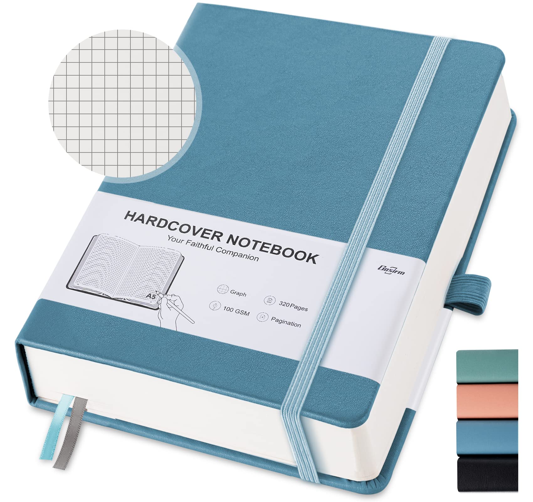 Amazon.com : Graph Paper Notebook - Squared Grid Journal Notebook ...