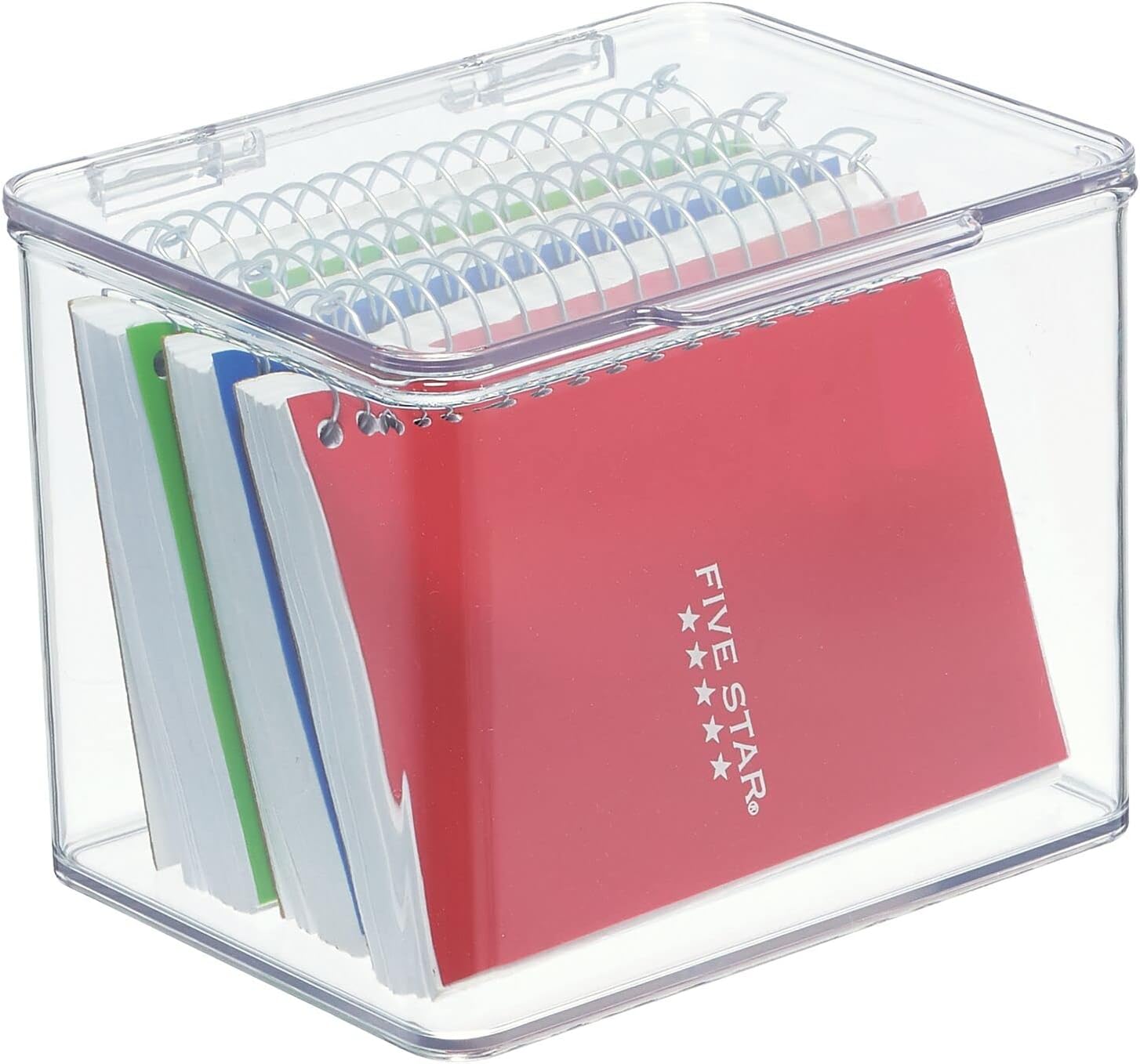 Buy mDesign Small Plastic Home Office Storage Organizer Box Containers ...