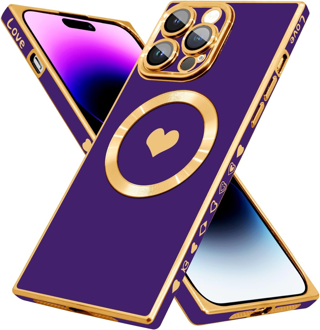 Amazon.com: Goarshy Square Designed for iPhone 14 pro max Case Cute ...