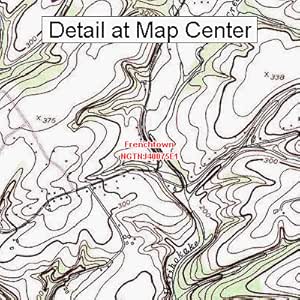 Amazon.com : USGS Topographic Quadrangle Map - Frenchtown, New Jersey ...