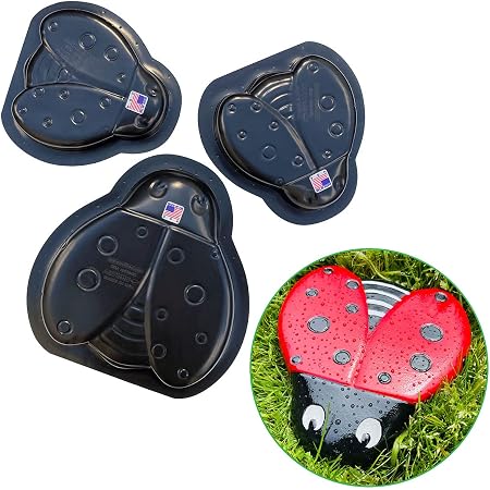 Amazon.com: The Lakeside Collection Ladybug Stepping Stones for Gardens ...