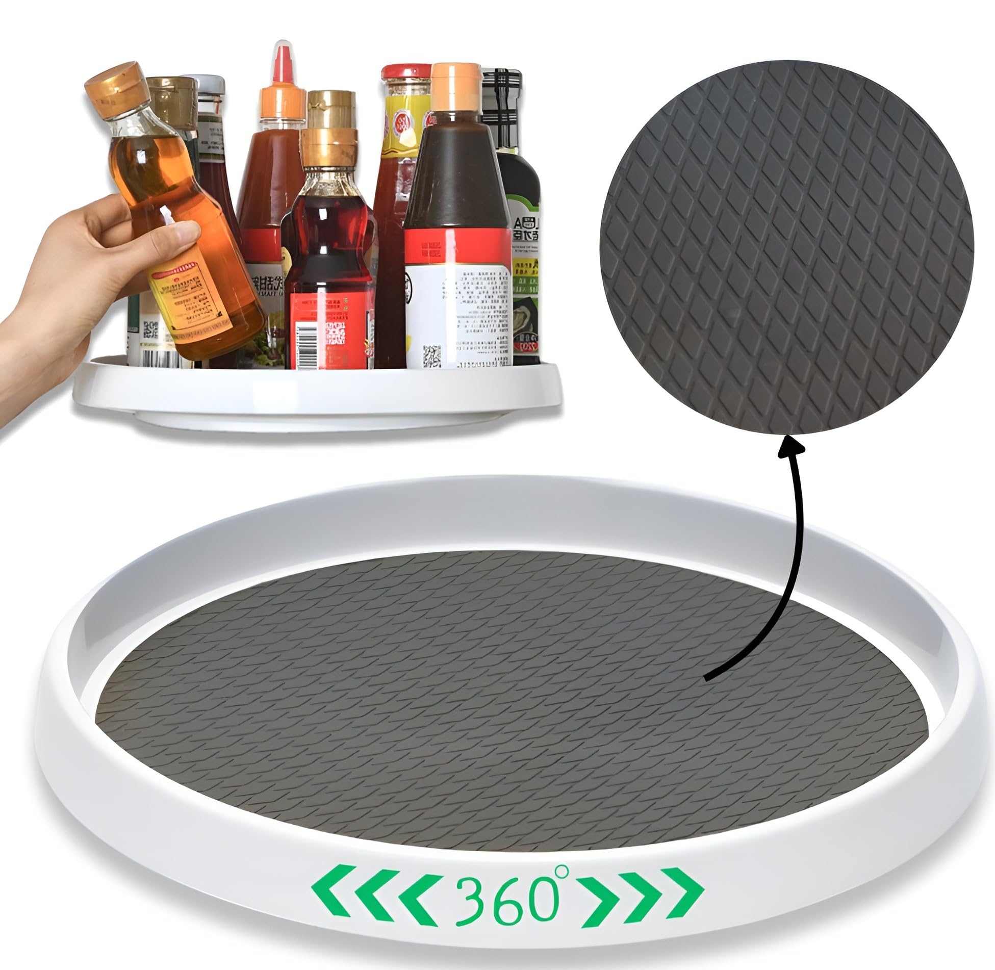 Amazon.com - Lazy Susan Turntable Organizer for Kitchen Cabinet, Fridge ...