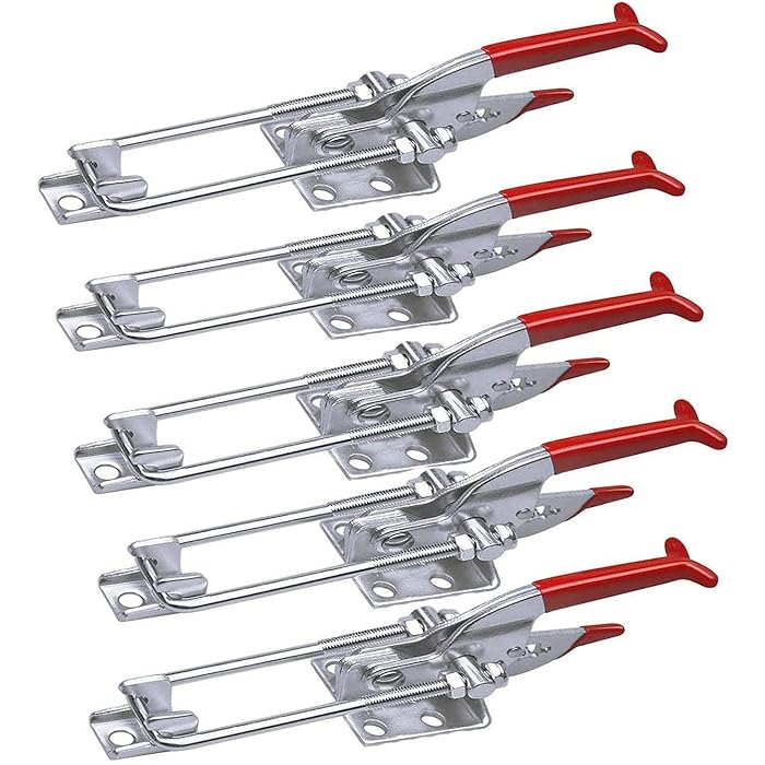 Buy 5 Pack 2000lbs Capacity Heavy Duty Toggle Clamp Adjustable Latch U ...