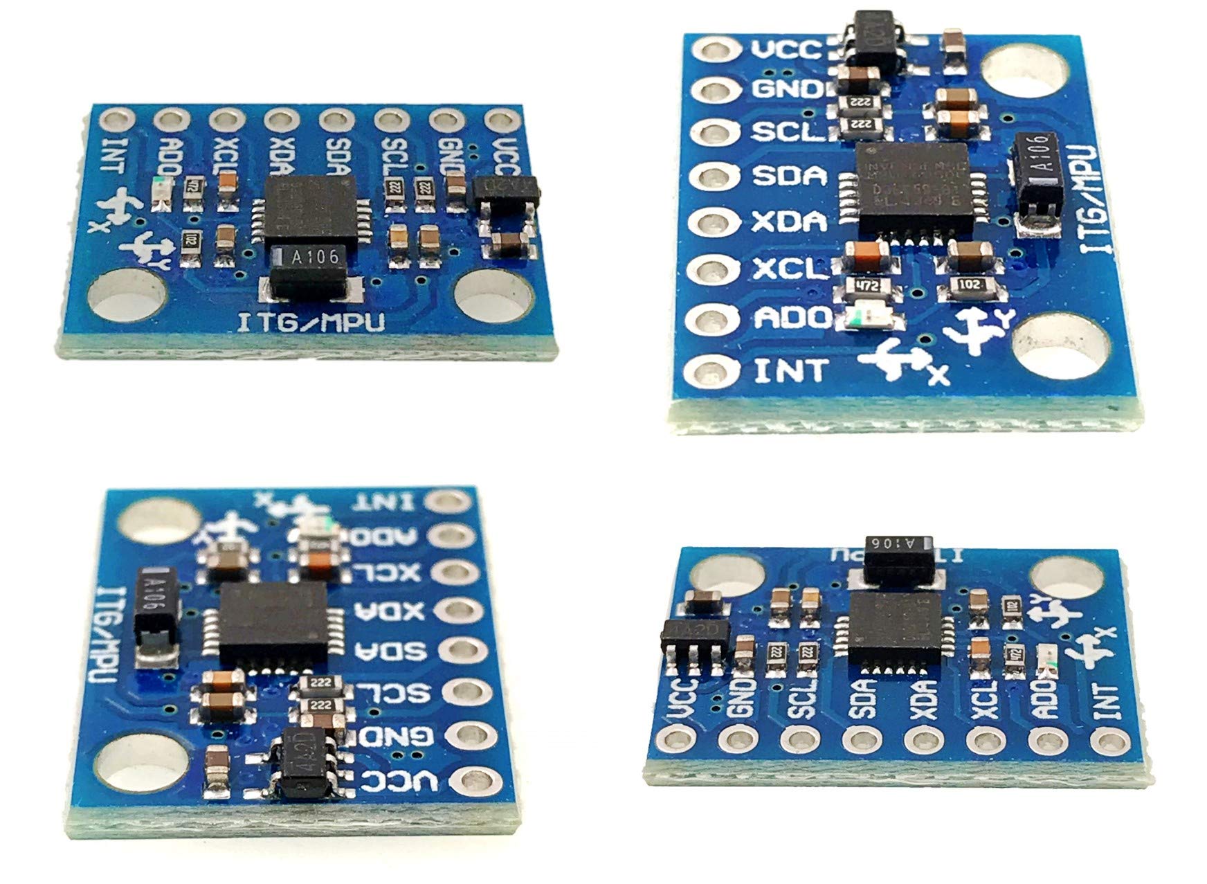 Jzk 4 X Gy 521 Mpu 6050 6dof Module 3 Axis Gyroscope 3 Axis Accelerometer For Raspberry Pi And