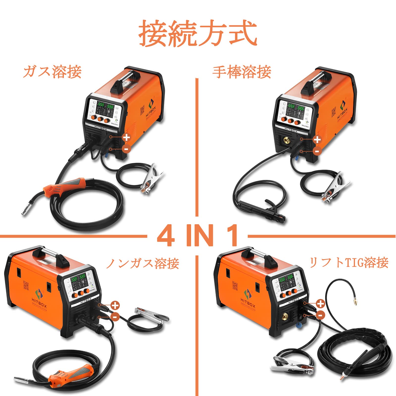 HITBOX 200Amp MIG Welder 110V In Gasless Flux Core ARC/MMA, 47% OFF