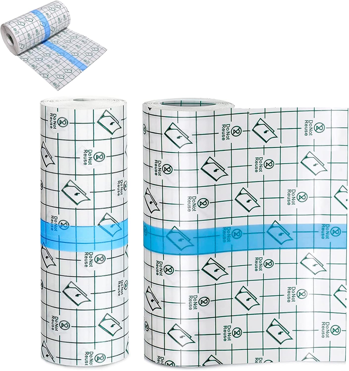 2 PCS Transparent Stretch Adhesive Bandage, 6 Inch x 5 Yard-Waterproof ...
