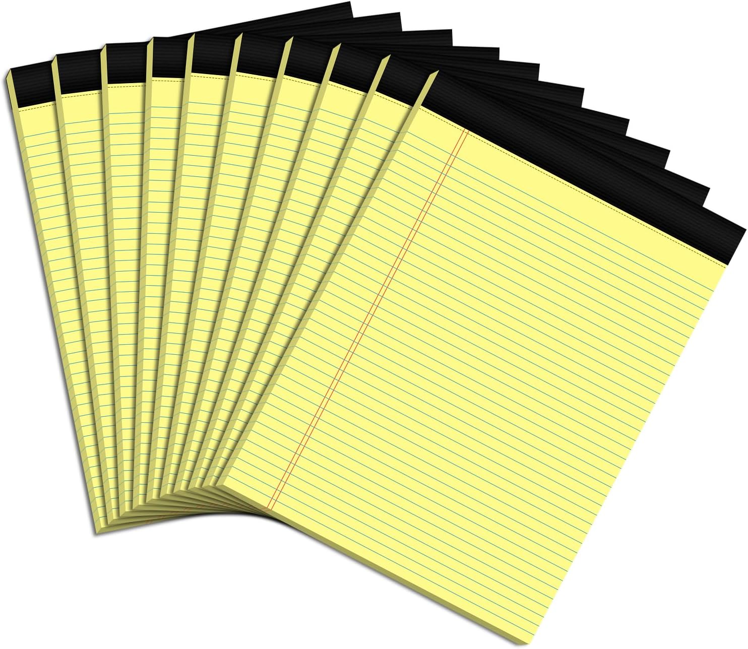 Amazon.com : 6 Pack Yellow Legal Pads 8.5 x 11 College Ruled Lined ...