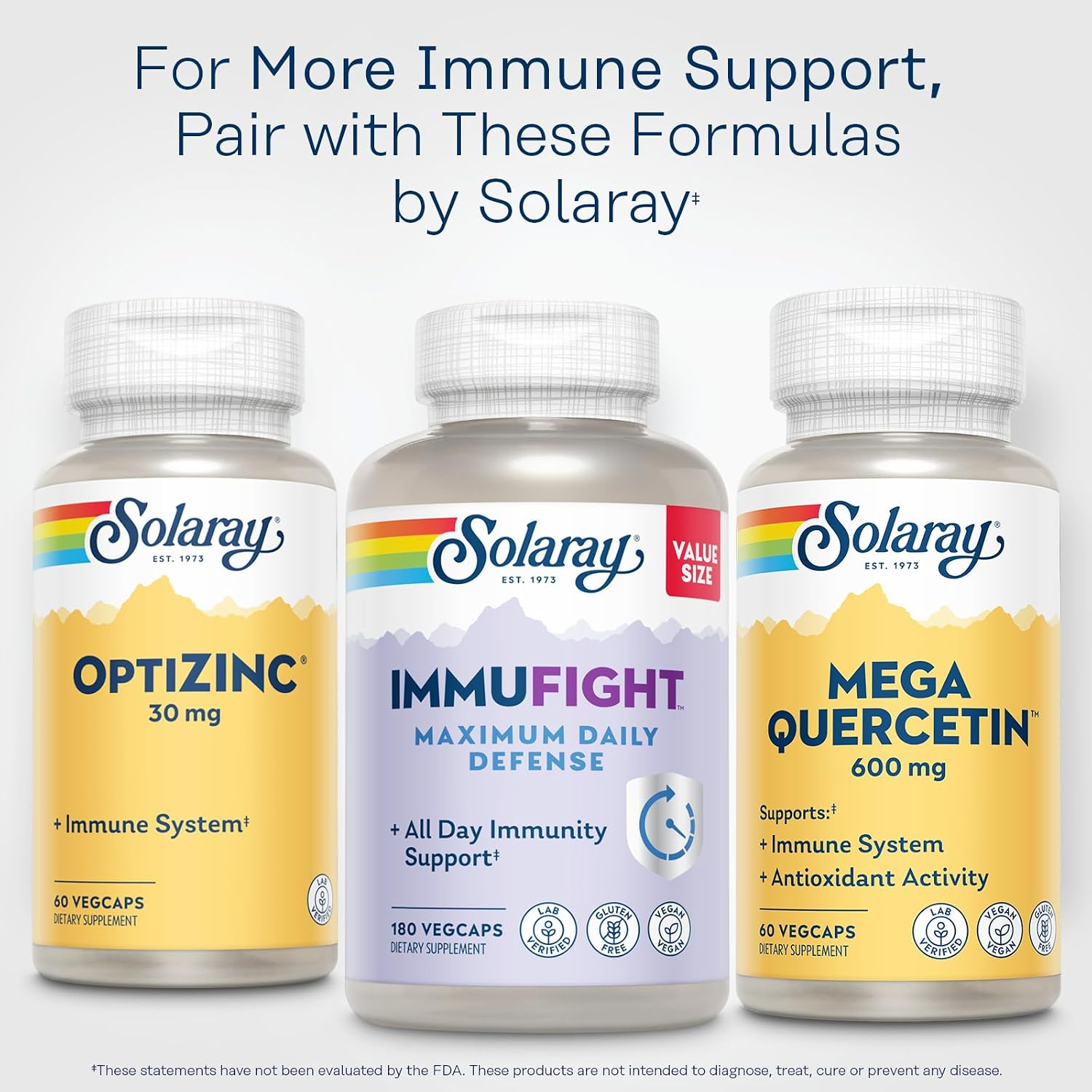 SOLARAY Mega Quercetin com Bromelina, Vitamina C e Bioflavonoides ...