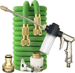 Amazon.com: Garden Hoses Metal Water Water Hose Flexible Teles Garden ...