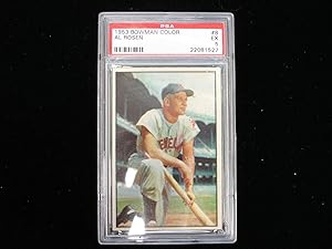 Amazon.com: 1953 Bowman Color #8 Al Rosen Card - PSA EX 5 - Baseball ...
