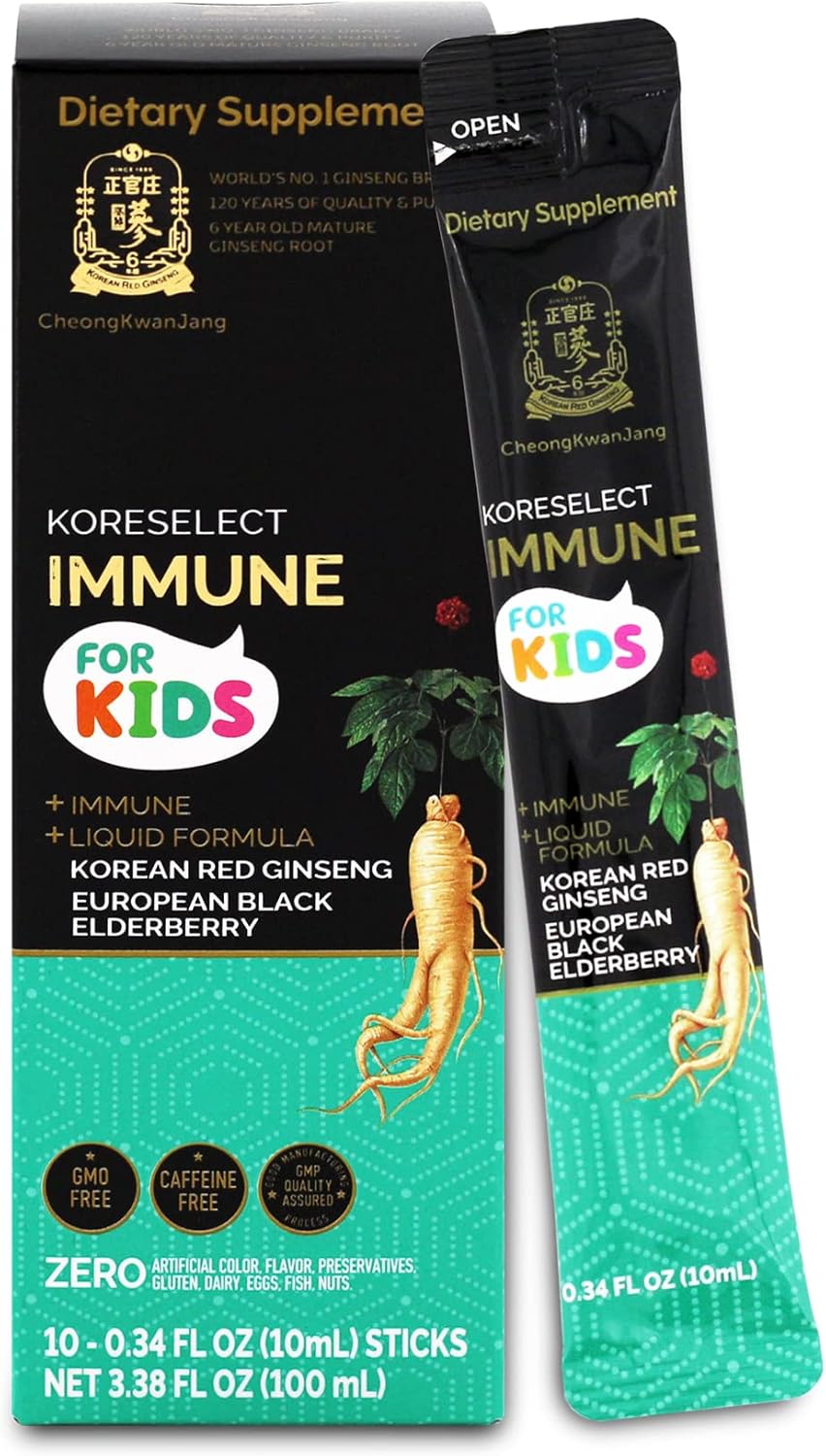 Amazon.com: KORESELECT Immune Kids Liquid Sticks - Ginseng Liquid ...