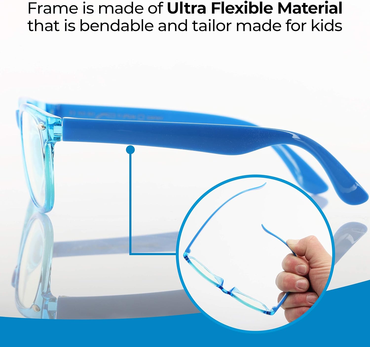 GALVANOX Gafas de luz azul para niños (paquete de 4) con bloqueo de luz ...