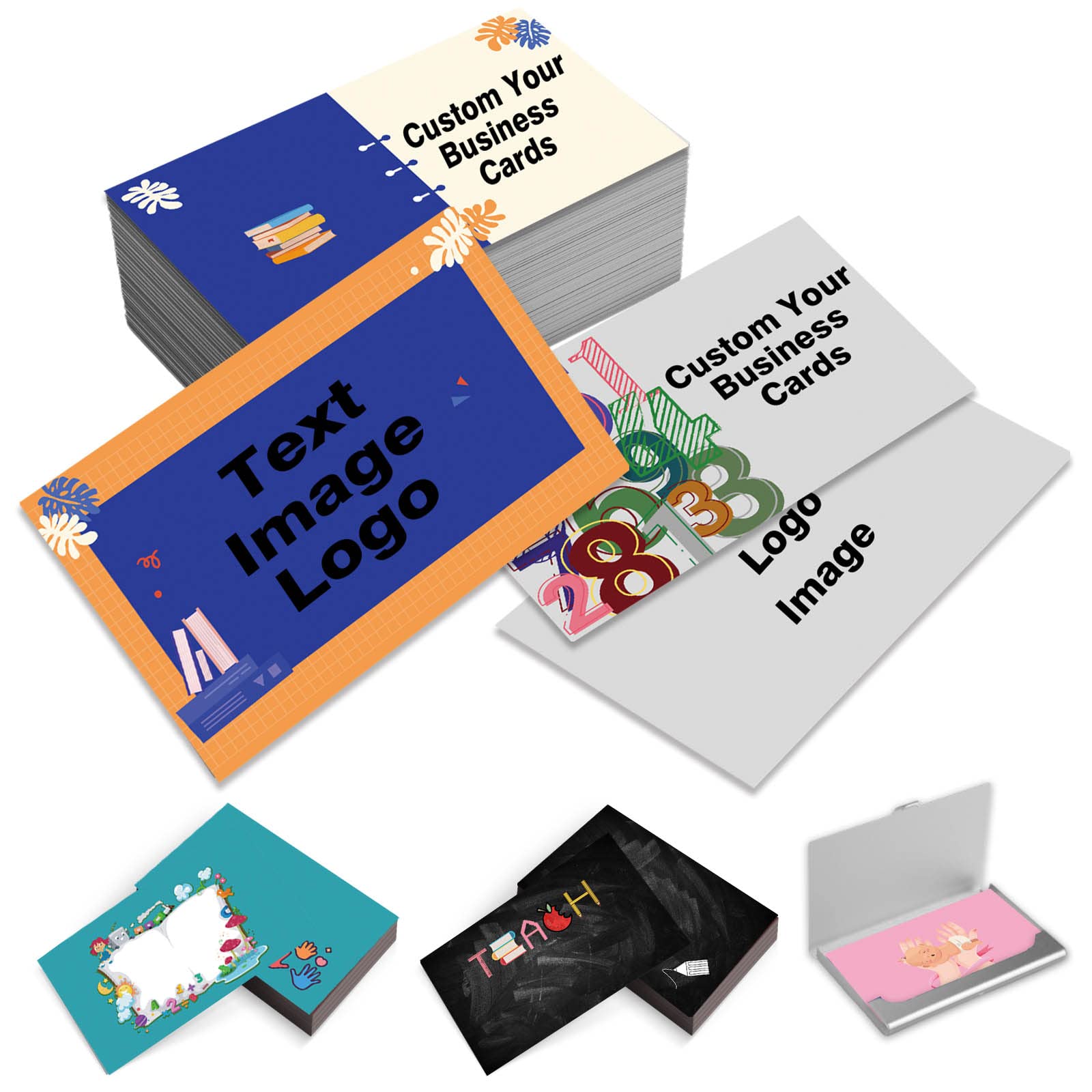 Amazon.com : Custom Business Cards Personalized Business Card Double ...