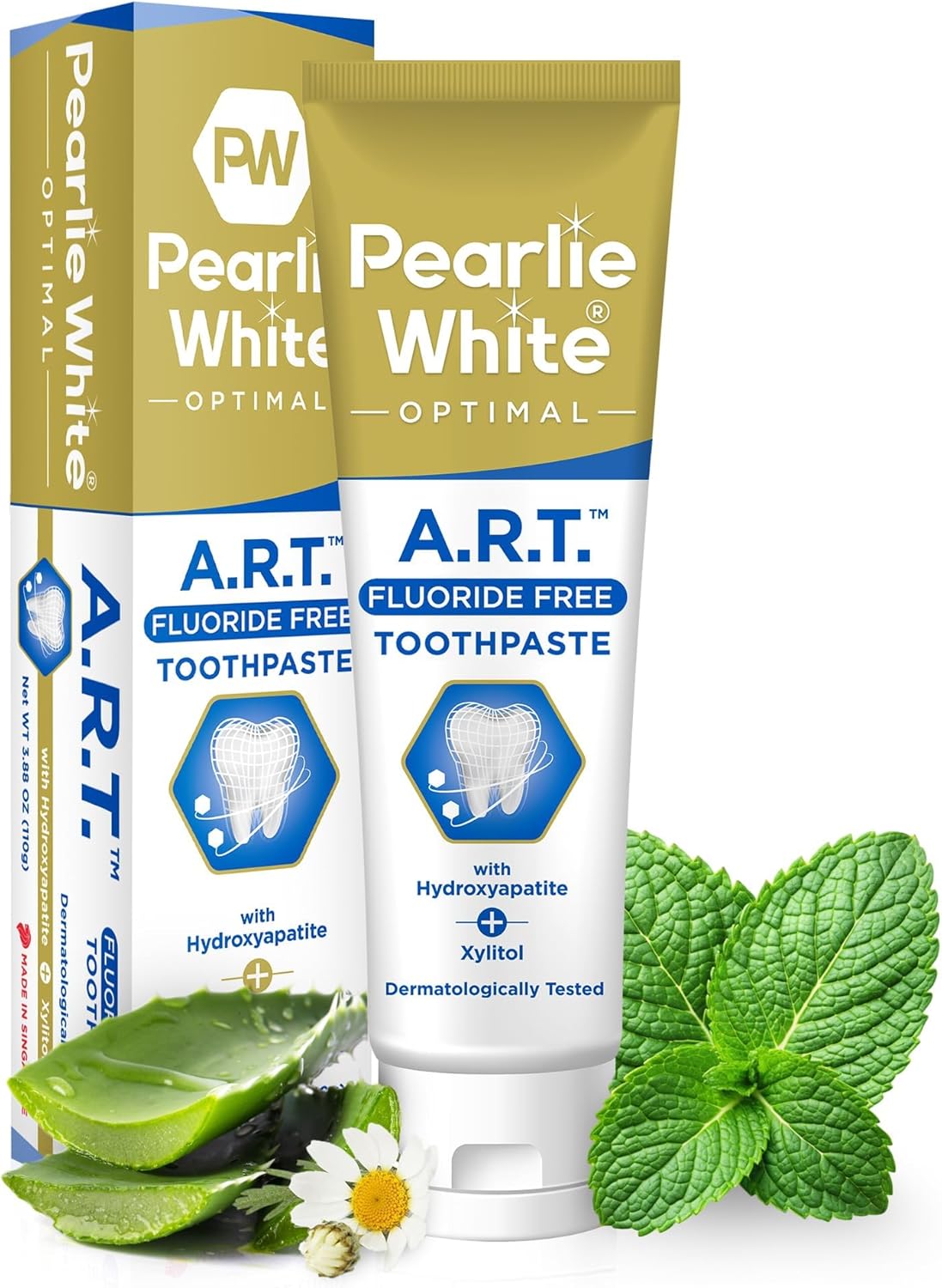 Pearlie White Active Remineralization Toothpaste - Fluoride Free (3.8oz ...
