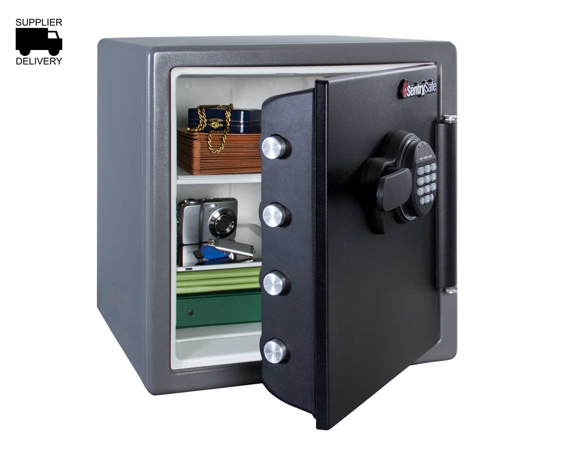 Sentry Safe SFW123FSC - Fireproof Safe and Money Box - Waterproof Safe ...
