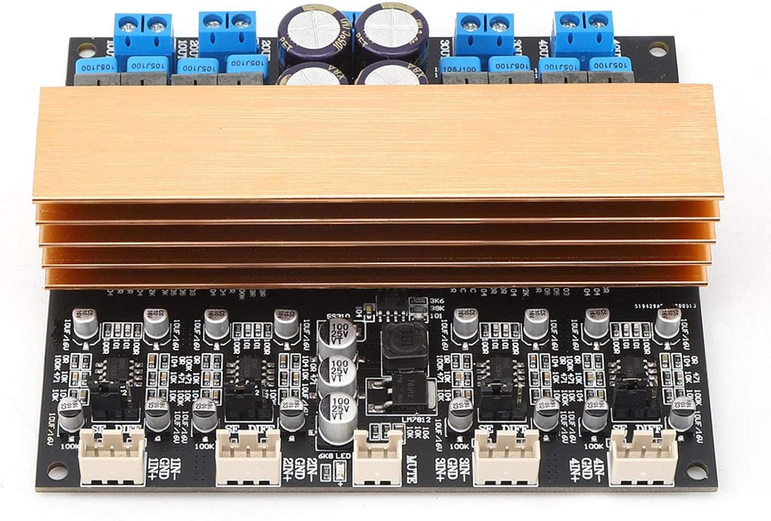 Amazon.com: 4-Sound Channel Digital Amplifier Board, Practical High ...